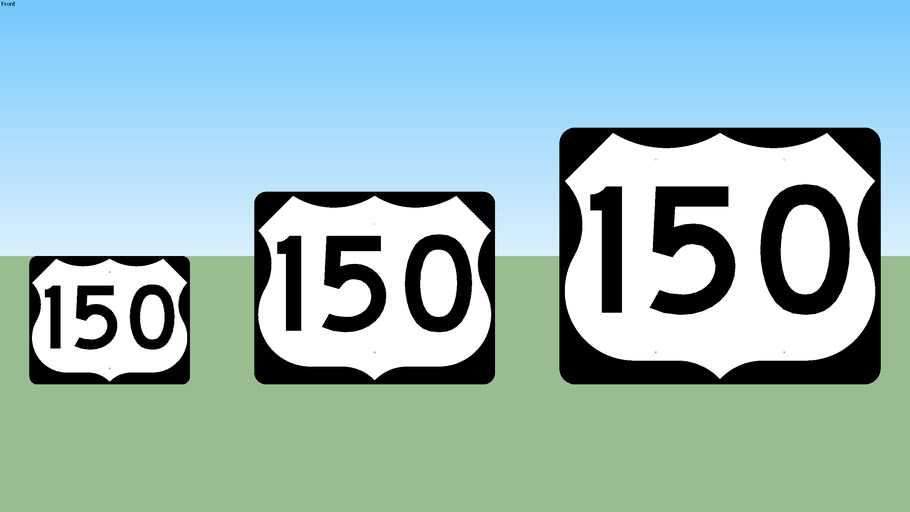 U.S. 150 Sign | 3D Warehouse