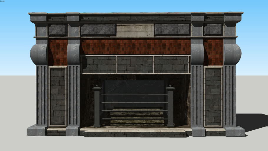 Antique fireplace | 3D Warehouse