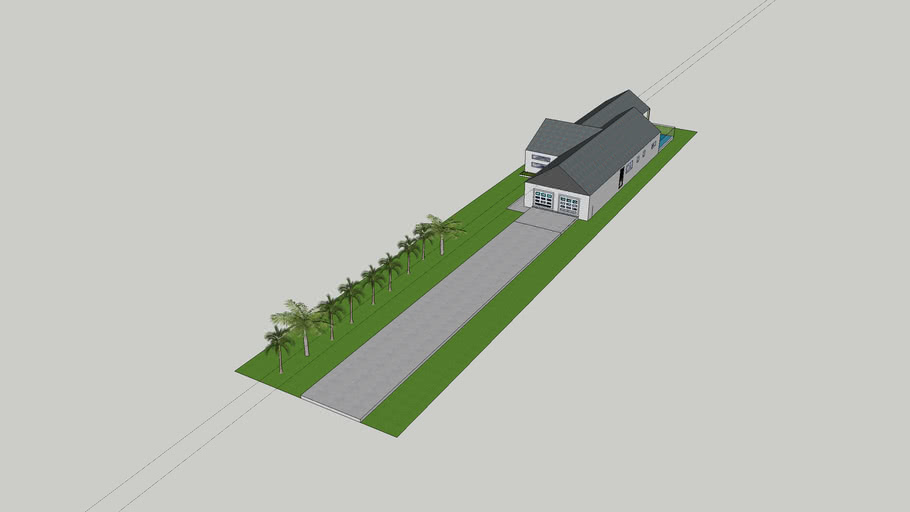 house with drivway | 3D Warehouse