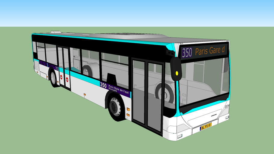 Bus Mercedes Benz Citaro de la ligne 350 RATP | 3D Warehouse