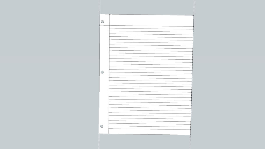 lined paper | 3D Warehouse