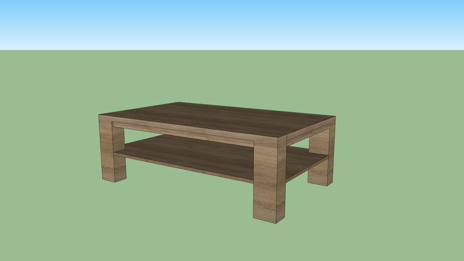 wooden coffee table | 3D Warehouse
