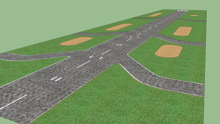 Airport_Runway Low poly 3d model / @Bruce3dModeler | 3D Warehouse