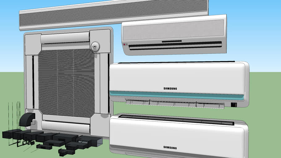 Air Conditioner Sketchup - Perumperindo.co.id