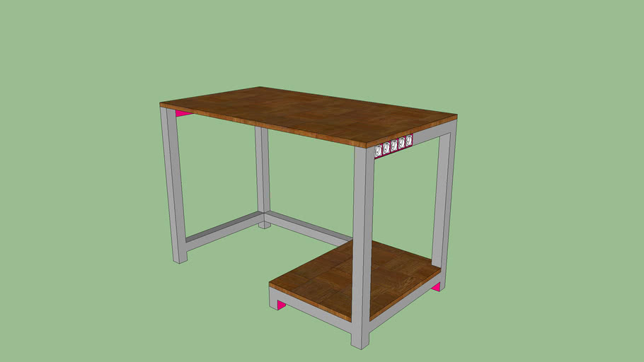 meja kantor minimalis | 3D Warehouse