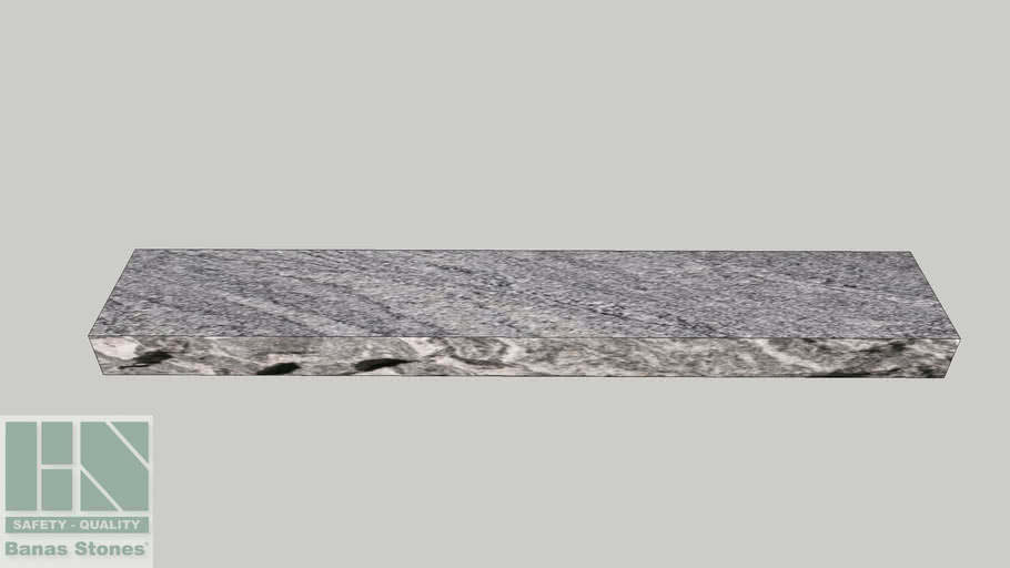 Banas Stones Natural 6' Steps/Risers - 16' x 96' - Paradiso | 3D Warehouse