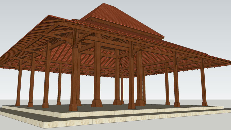 JAVANESE+TRADITIONAL+BUILDING+-+JOGLO reup.skp | 3D Warehouse