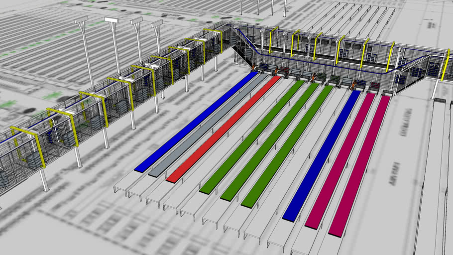 OVER HEAD CONVEYOR SYSTEM | 3D Warehouse