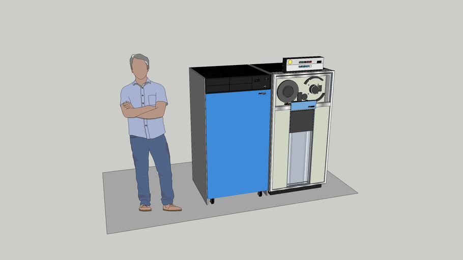 IBM 3420/3803 MAGNETIC TAPE SYSTEM (1971) | 3D Warehouse