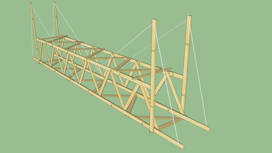 Model Popsicle Stick Bridge | 3D Warehouse
