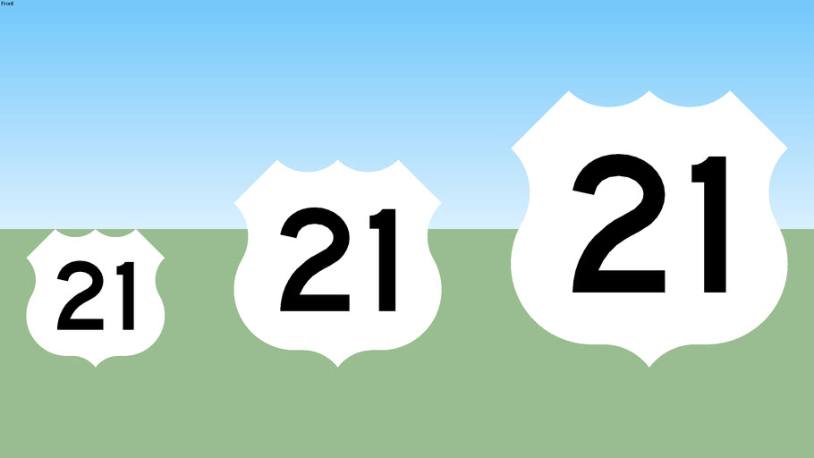 U.S. 21 Sign | 3D Warehouse