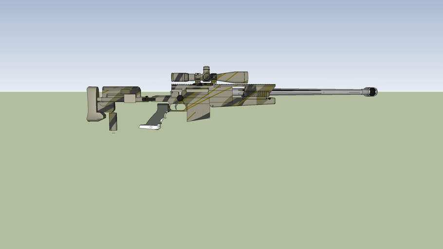 PGM .338 Lapua Magnum w/ Schmidt & Bender PM II - WIP - | 3D Warehouse