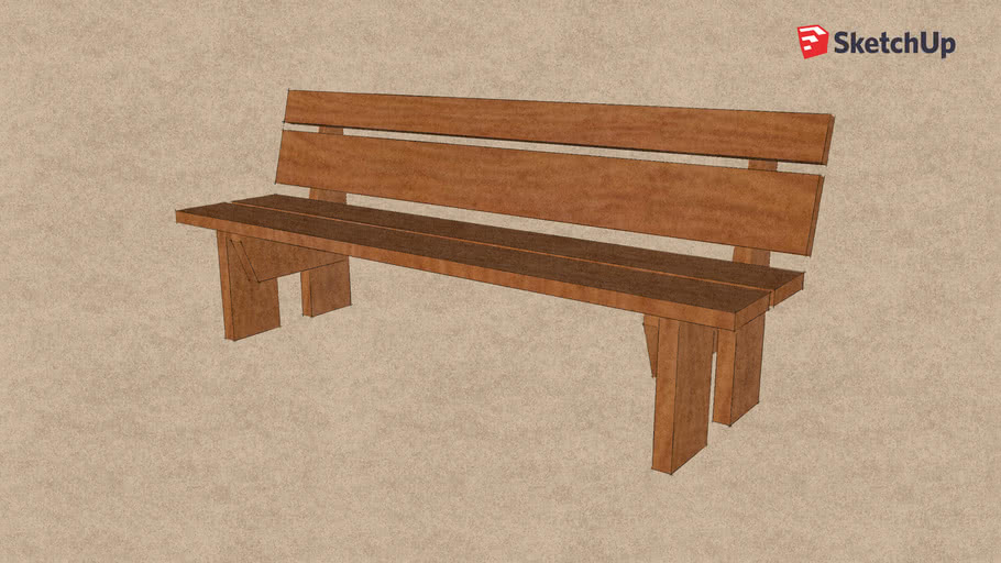 Wood Bench | 3D Warehouse