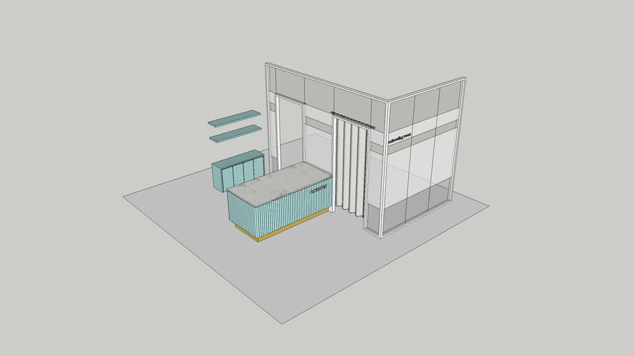 counter partition | 3D Warehouse