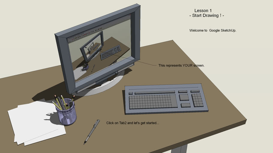 monitor | 3D Warehouse