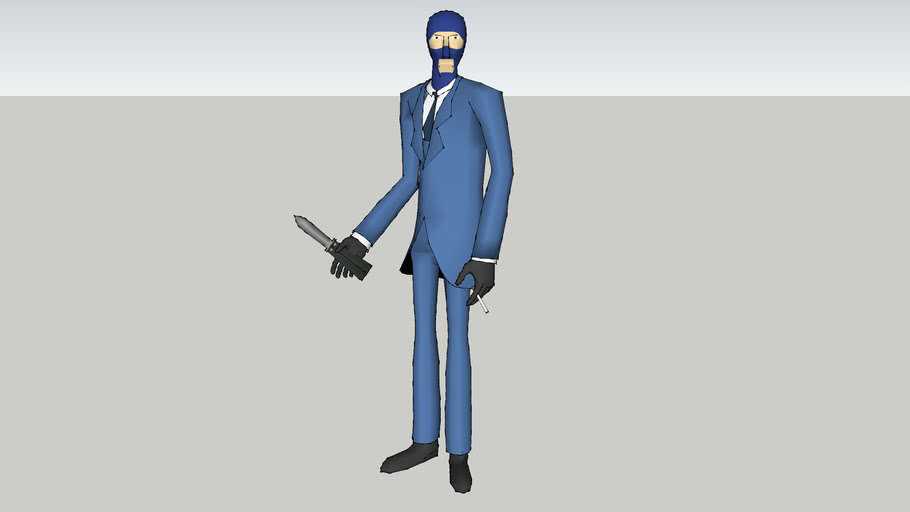 TEAM FORTRESS 2 SPY (3D model) blue | 3D Warehouse