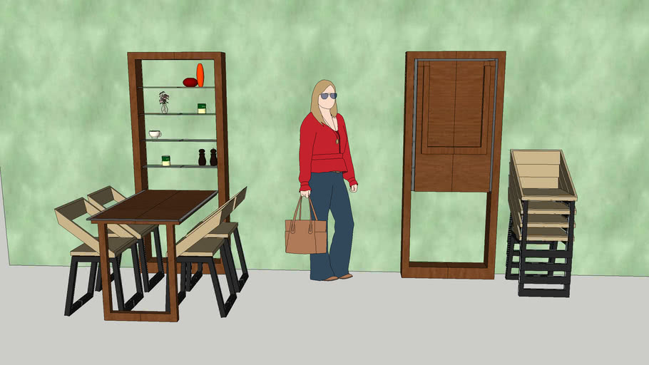 fold-able dinning table | 3D Warehouse