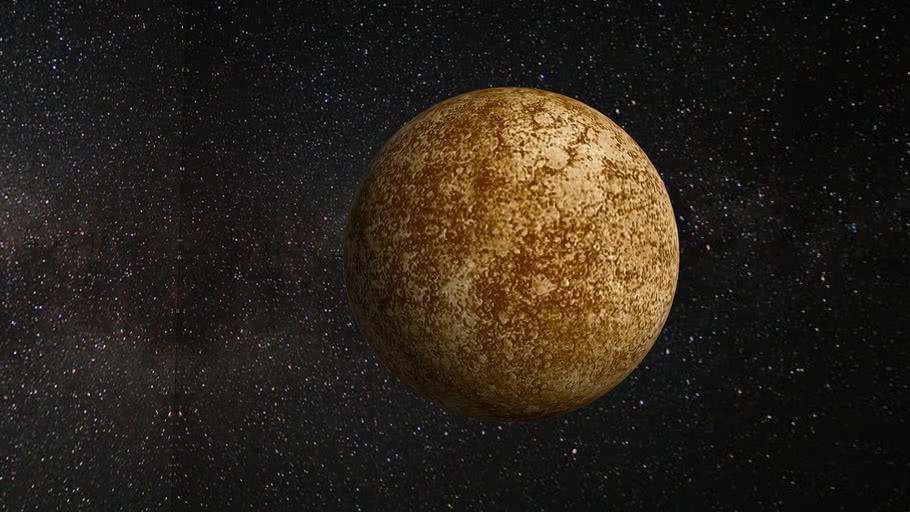 3d Model Of Planet Mercury