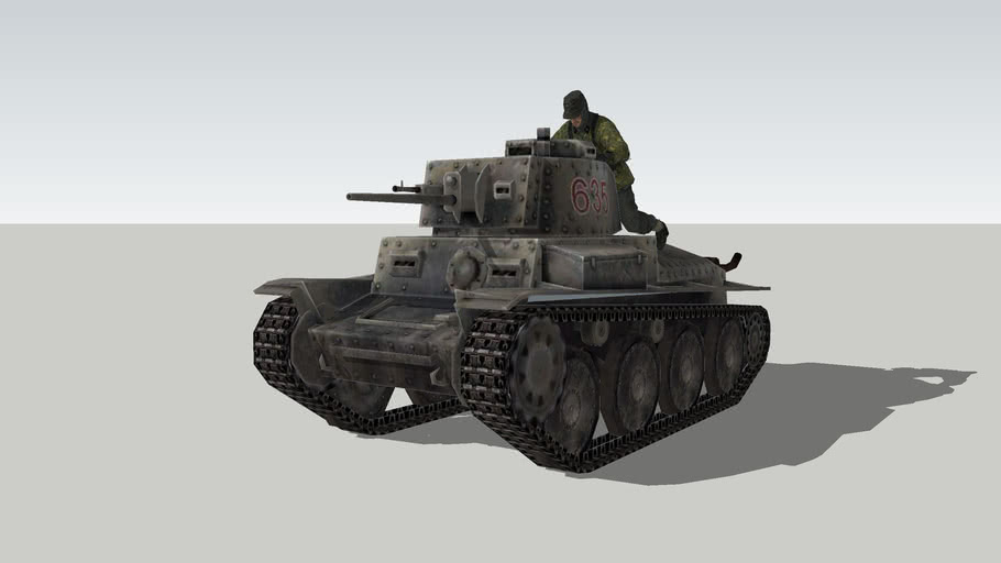 WW2 German Panzerkampfwagen 38(t) Light Tank Set 01 | 3D Warehouse