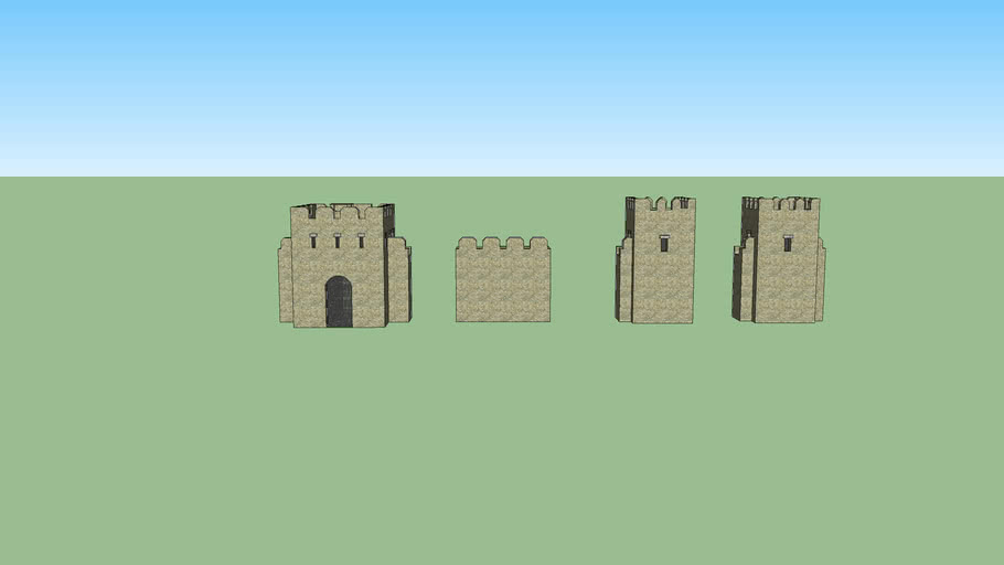 basic castle set | 3D Warehouse