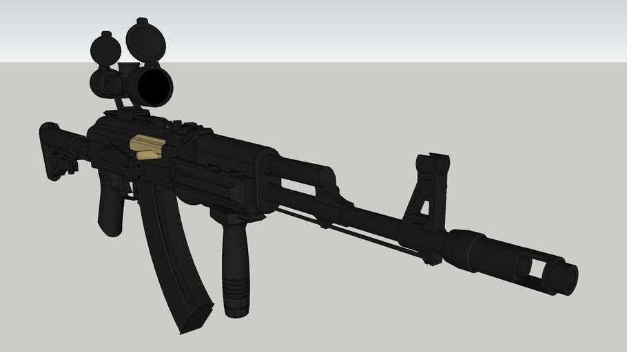 Tactical AK-47 Assault Rifle | 3D Warehouse