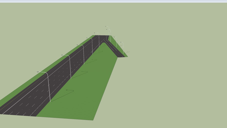 Highway with On-Ramp | 3D Warehouse