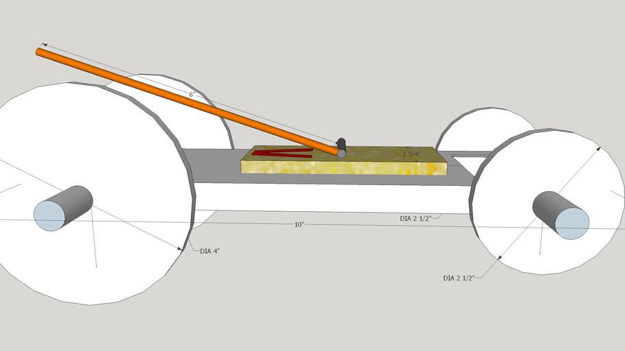 finished mouse trap car vc | 3D Warehouse