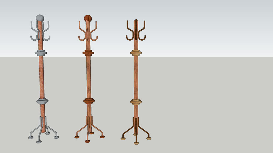 Coat Rack-Free Standing | 3D Warehouse