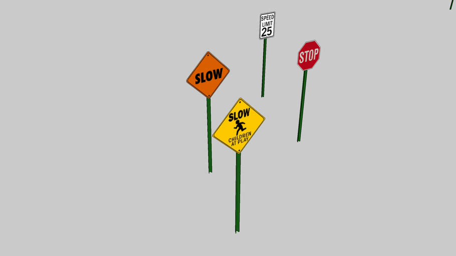signs | 3D Warehouse