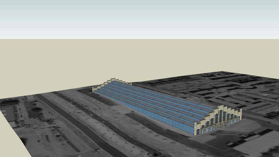 Hall Tony Garnier | 3D Warehouse