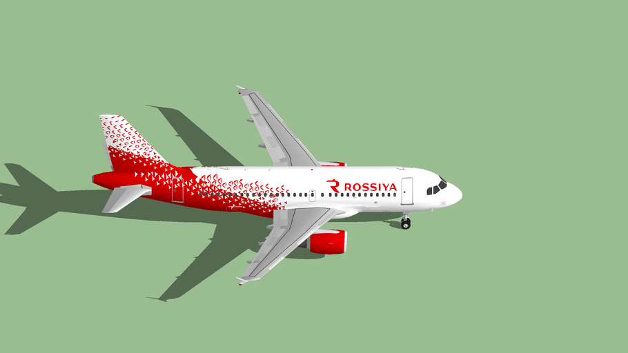 Rossiya Airbus A319-112 (New Livery) | 3D Warehouse