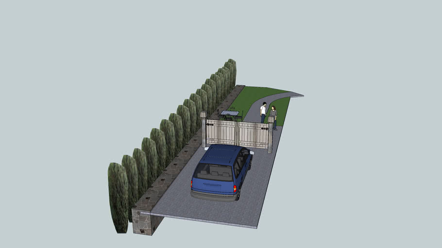 patio driveway | 3D Warehouse