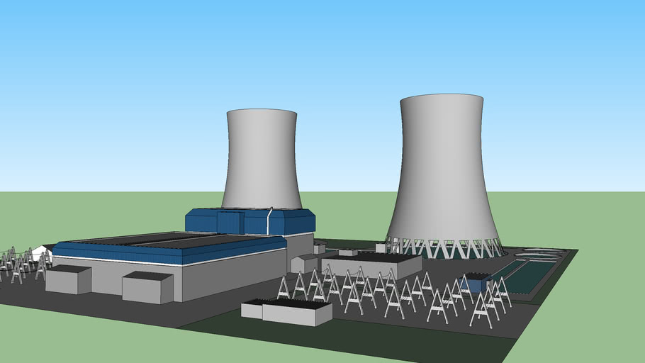 BWR Nuclear Power Plant - 2200 MW | 3D Warehouse