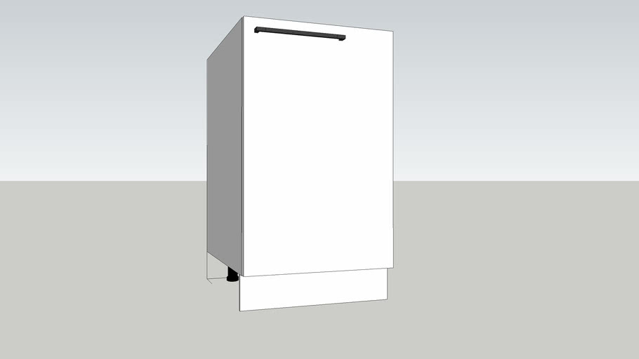 KITCHEN BASE UNIT ONE SHUTTER | 3D Warehouse