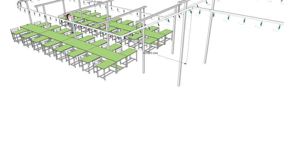 overhead dry conveyor P1 | 3D Warehouse