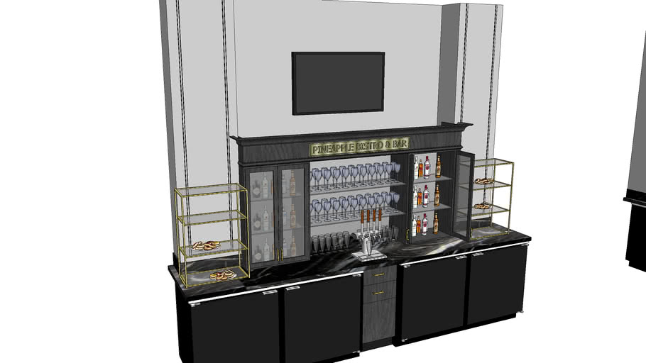 Bar Cabinet Area | 3D Warehouse