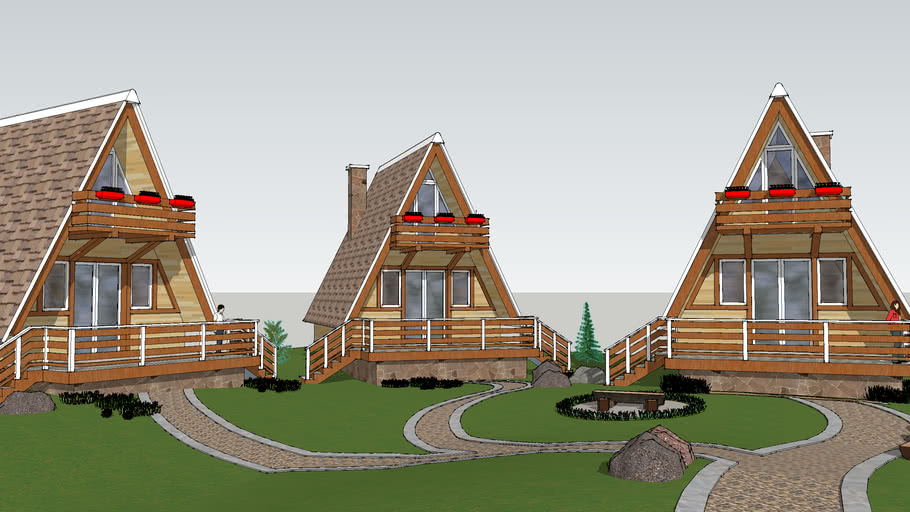 Sloped Cottage | 3D Warehouse