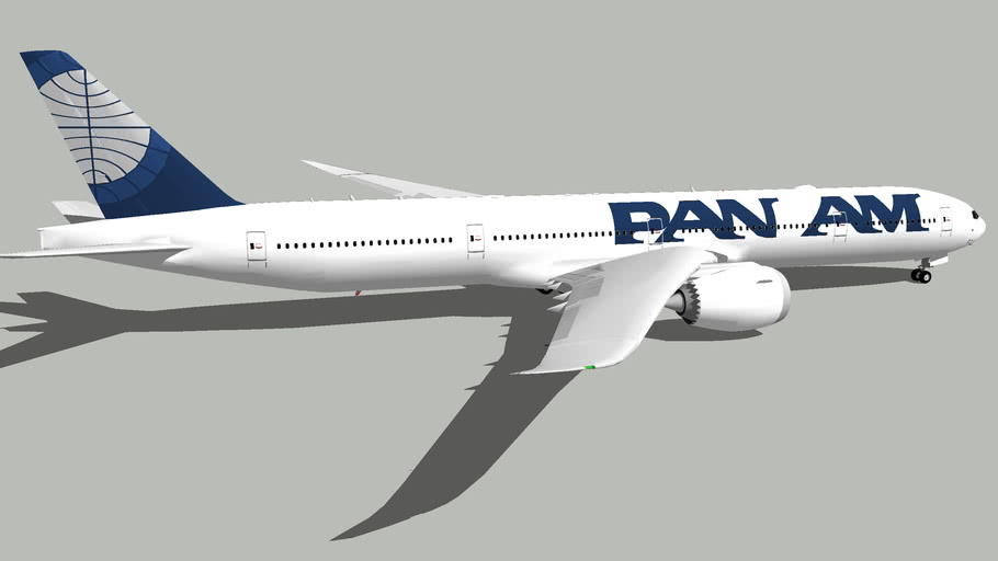 Pan Am Boeing 777-9x FICTIONAL] | 3D Warehouse