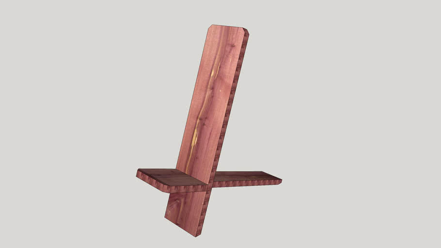 One Board Minimalist Chair | 3D Warehouse