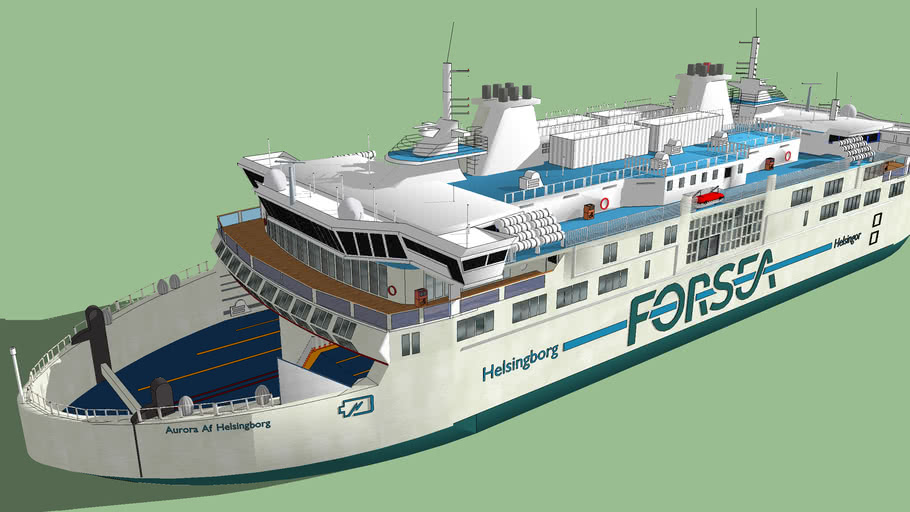 Aurora Af Helsingborg (Old Scandlines, now Forsea Ferries) | 3D Warehouse