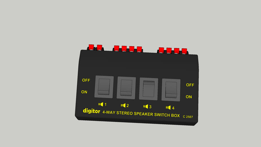 Speaker Switch Box | 3D Warehouse