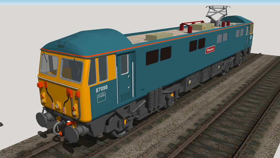 British Rail Class 87 BR Blue Locomotive | 3D Warehouse