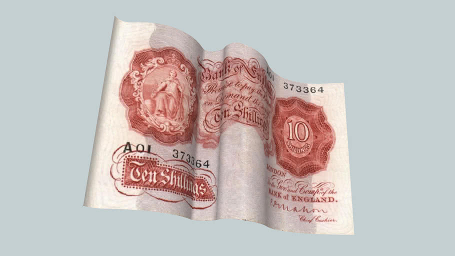 Ten Bob Note! 1950's UK | 3D Warehouse