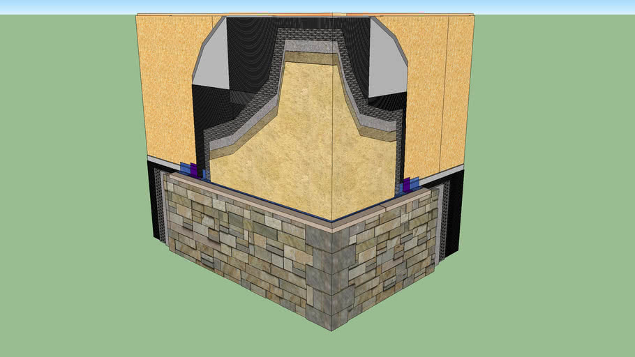 Thin Stone To Stucco Transition | 3D Warehouse