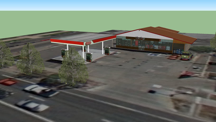 Conoco Gas Station and Short Stop at Boulder, Colorado, USA. | 3D Warehouse