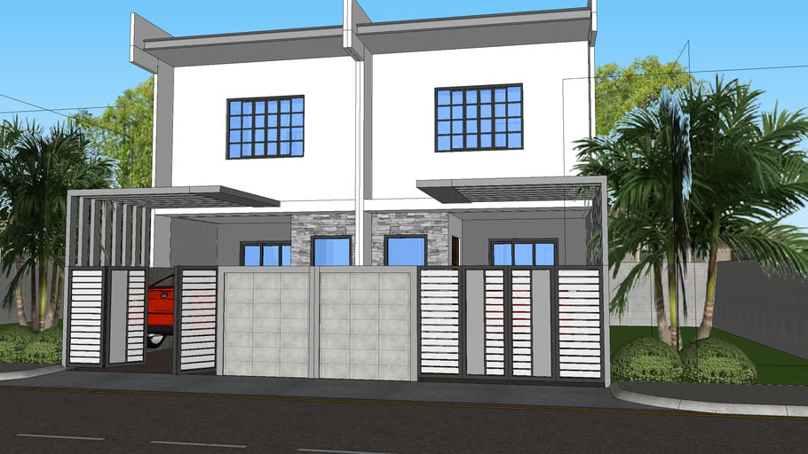 Duplex houses | 3D Warehouse