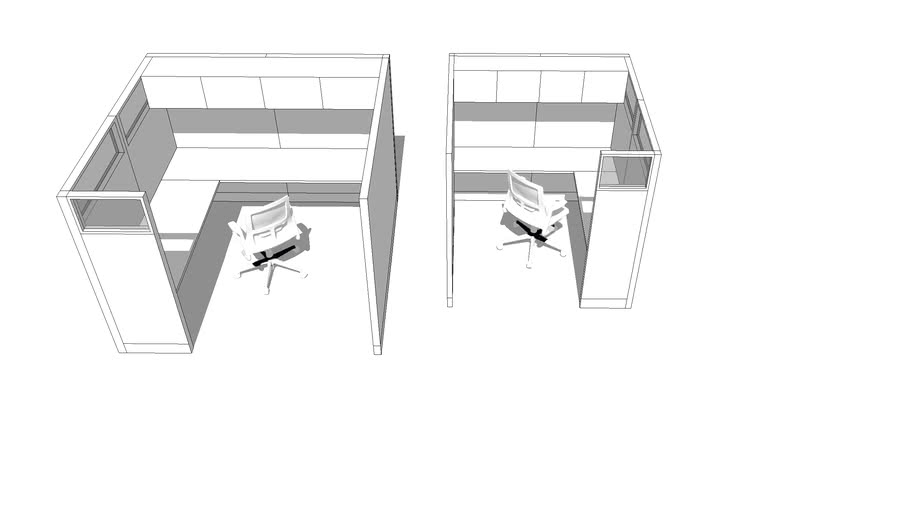 Cubicle Configuration | 3D Warehouse