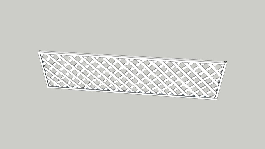 2 x 8 Lattice Panel | 3D Warehouse