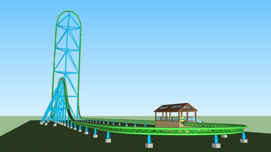 Steel roller coaster | 3D Warehouse