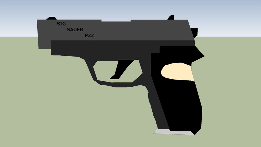 Sig Sauer P22# pistol (2D) | 3D Warehouse